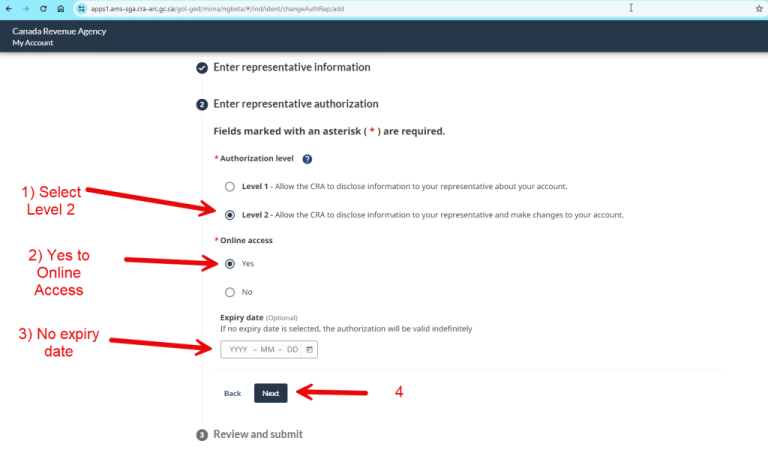 How to Authorize a Representative in My CRA Account | JKC Group